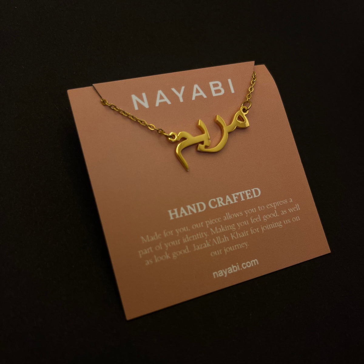 Ready Name Necklace (Gold) – NAYABI